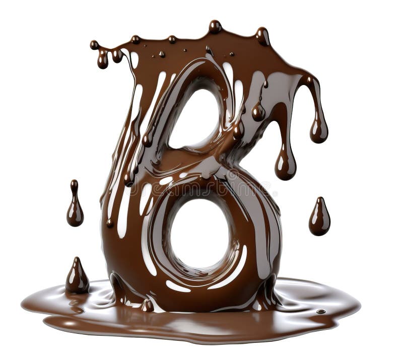 Melting Letter H Made with Chocolate Isolated on White. Generative AI ... Melting Letter H Made with Chocolate Isolated on White. Generative AI ...