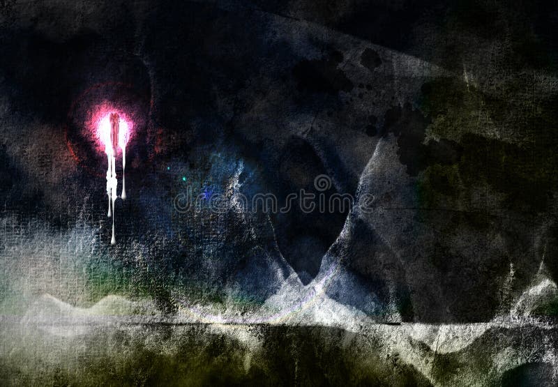 Melting Light. Abstract Art Stock Illustration - Illustration of ...