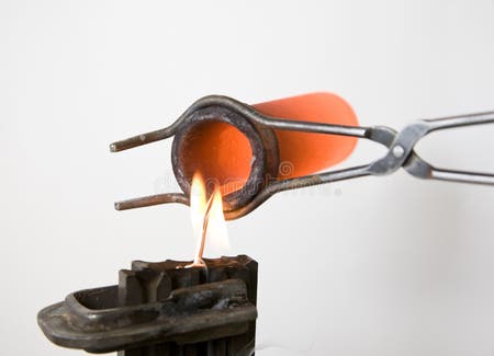 Melting metal stock image. Image of work, jewelry, manufacturing - 5841857