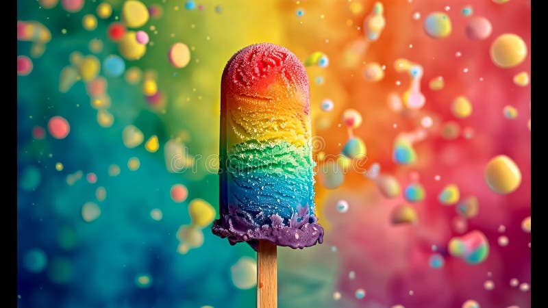 Melting Popsicle in Slow Motion Stock Video - Video of puddle ...