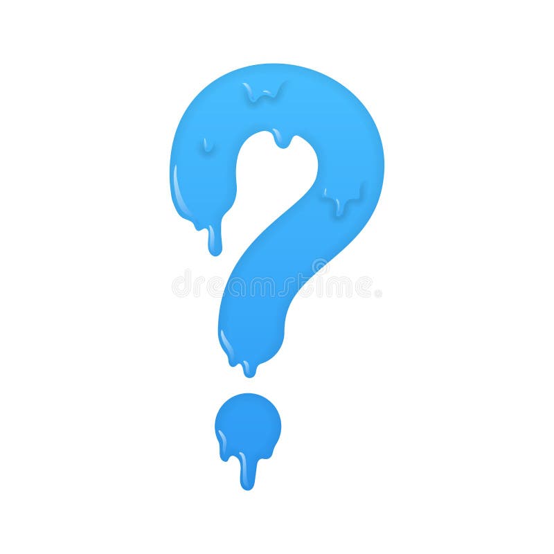 Melting Question Icon. Ask Symbol Illustration Stock Vector ...