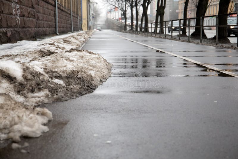 349 Melting Snow Sidewalk Photos - Free & Royalty-Free Stock Photos ...