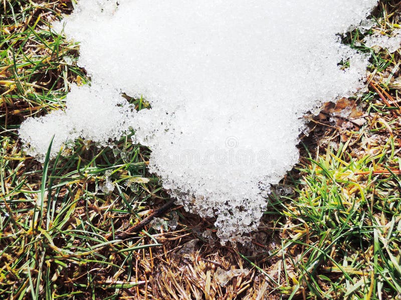 Melting snow stock image. Image of frozen, melting, copy - 38762065
