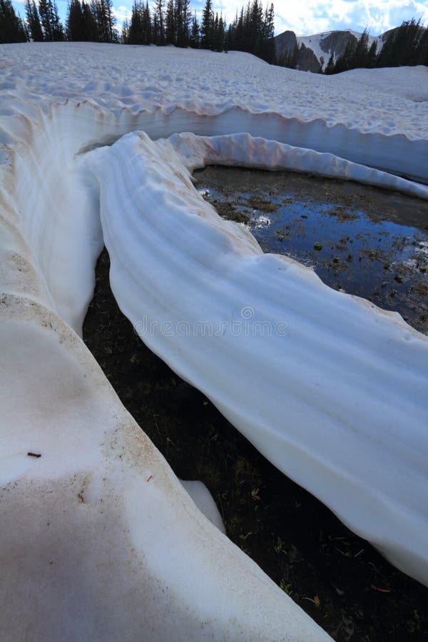 Melting Snow in the Mountains Stock Photo - Image of nature, american ...