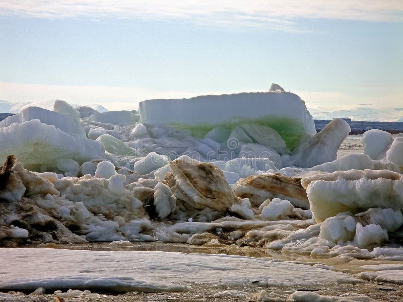 Melting Snow in the Spring. the Spring Heat Will Melt the Snow Stock ...