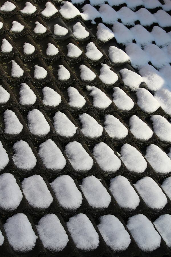 Melting Snow on Tiles Background Abstract Pattern Stock Photo - Image ...