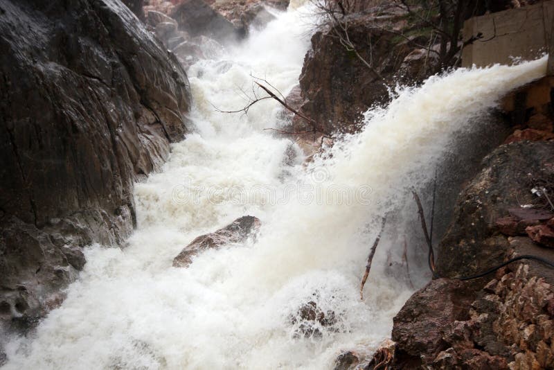 Waterfall in Spring. Clean Water. Stock Image - Image of nature, area ...