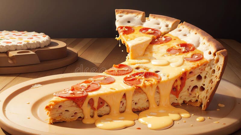 Melting Spatula Magic a Visual Feast for National Cheese Pizza Day.AI ...