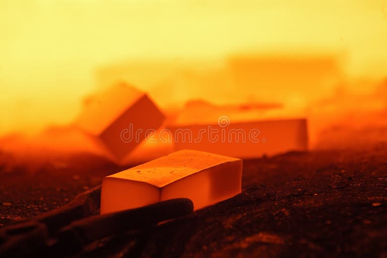 Melting steel stock image. Image of product, danger, temperature - 2031055