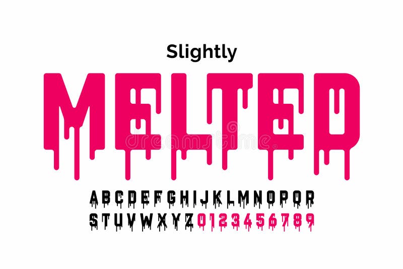 Melting Font Stock Illustrations – 4,469 Melting Font Stock ...