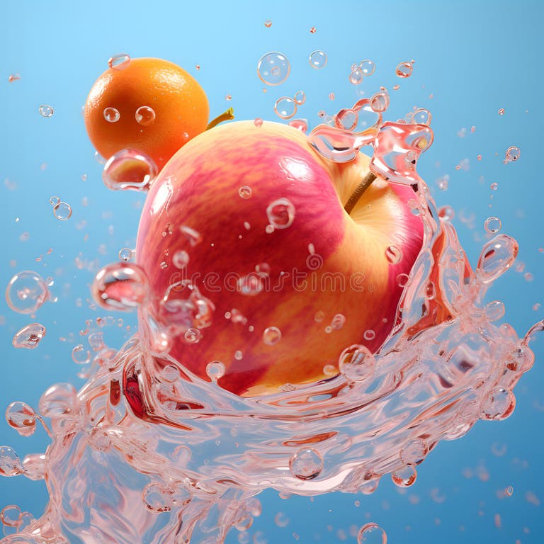 Melting summer fruit stock illustration. Illustration of produce ...