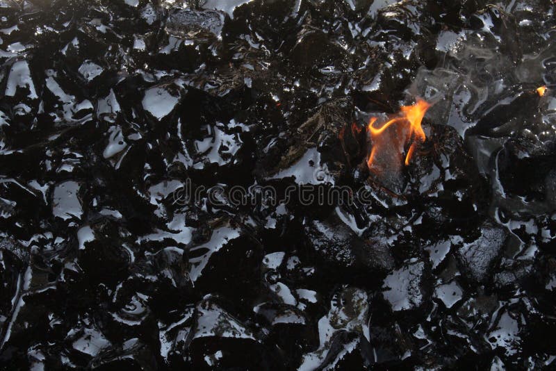 Melting tar stock photo. Image of melting, flame, light - 42063630