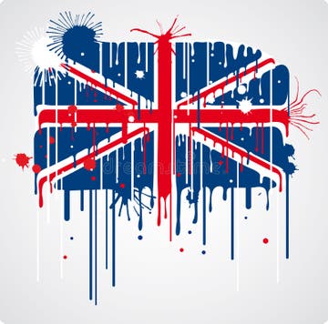 Melting UK flag stock vector. Illustration of liquid, graphic - 6008235