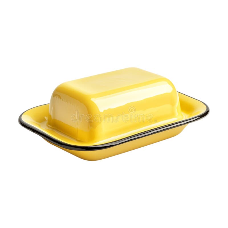 Melting Yellow Butter on Transparent Background - Ai Generated Stock ...