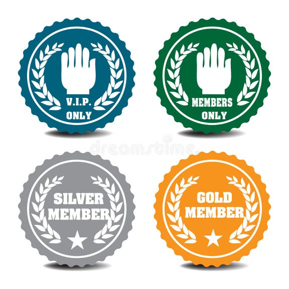 Member badges stock vector. Illustration of customer - 32749907