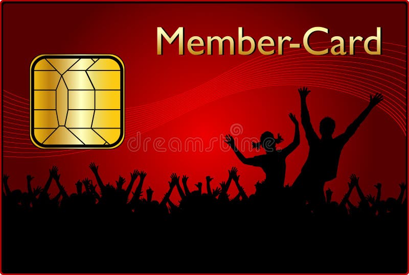 Member Card stock vector. Illustration of gold, chip - 13771196