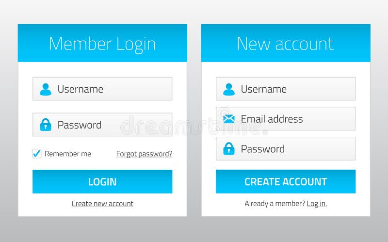 Create Account Blue Stock Illustrations – 1,792 Create Account Blue ...