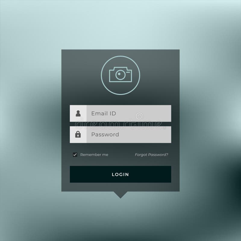 Member Login Form Ui Template Design in Hexagonal Shape Stock Vector ... Member Login Form Ui Template Design in Hexagonal Shape Stock Vector ...