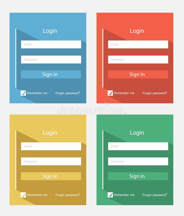Member login stock vector. Illustration of blank, page - 43374270