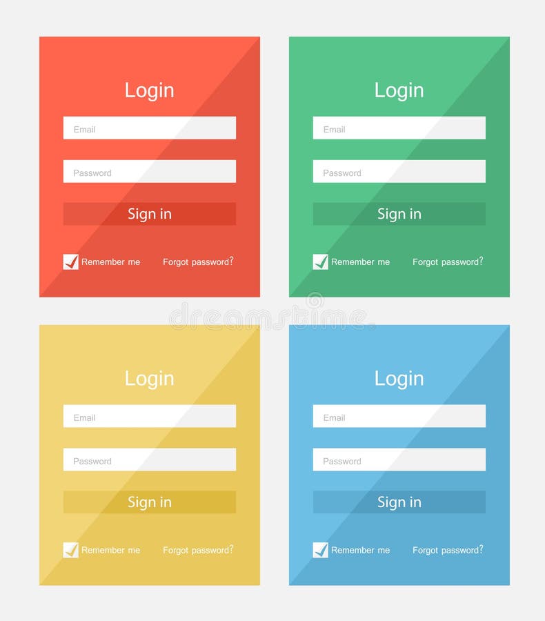 Member login stock vector. Illustration of mobile, page - 49961276