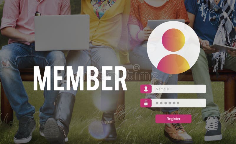 Member Sign in User Password Privacy Concept Stock Photo - Image of ...