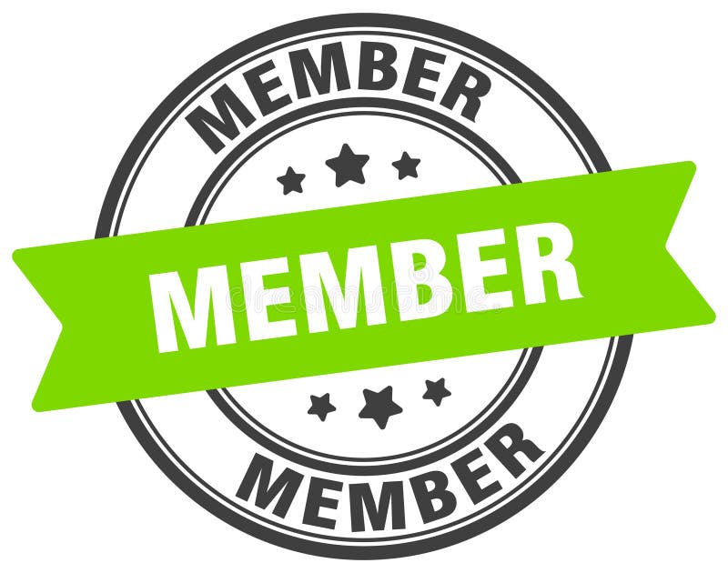 Member Stamp. Member Label on Transparent Background. Round Sign Stock ...