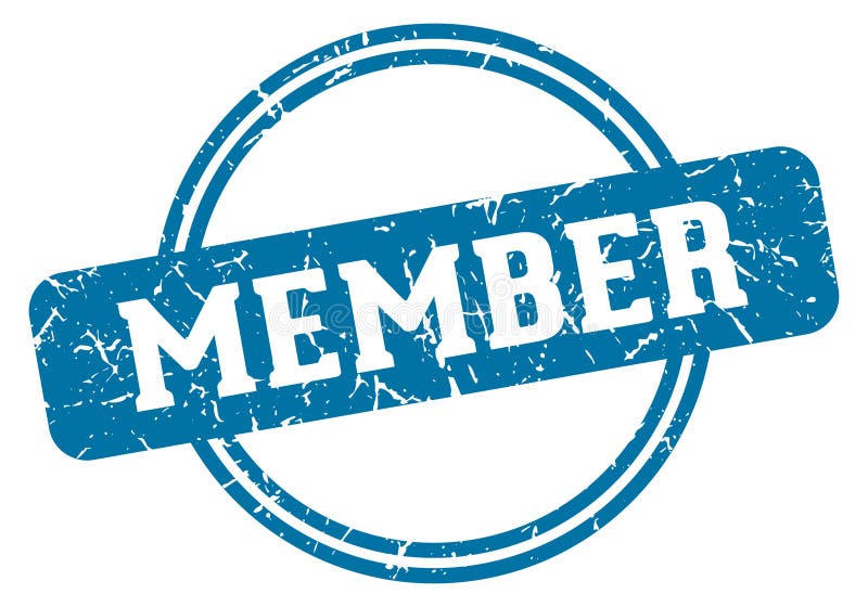 Member stamp stock vector. Illustration of vintage, label - 349493291