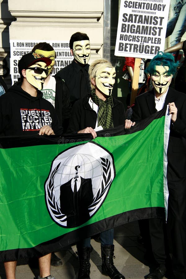 Members of Anonymous Hold Rally Editorial Image - Image of change ...