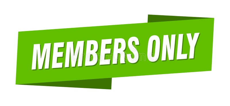 Members only Banner Template. Members only Ribbon Label Stock Vector ...
