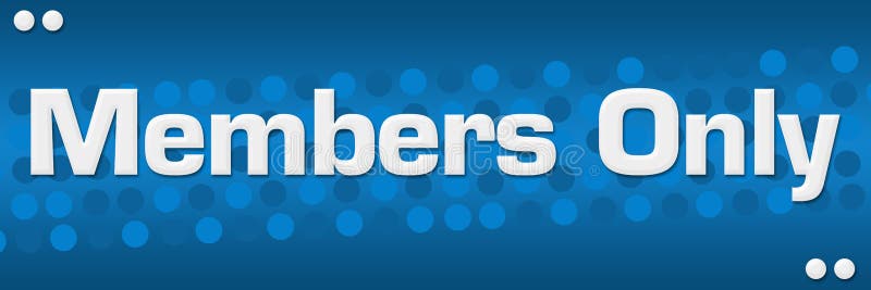 Members only Blue Dots Background Stock Illustration - Illustration of ...