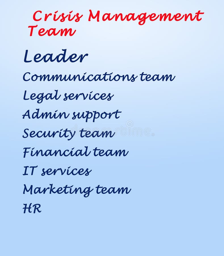 Crisis Management Team stock photo. Image of concept - 310332702