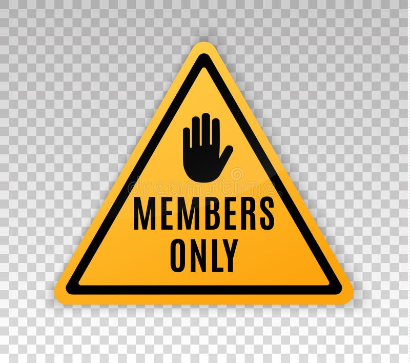 Members only Icon. Closed Access Membership. Vector Stock Vector ...
