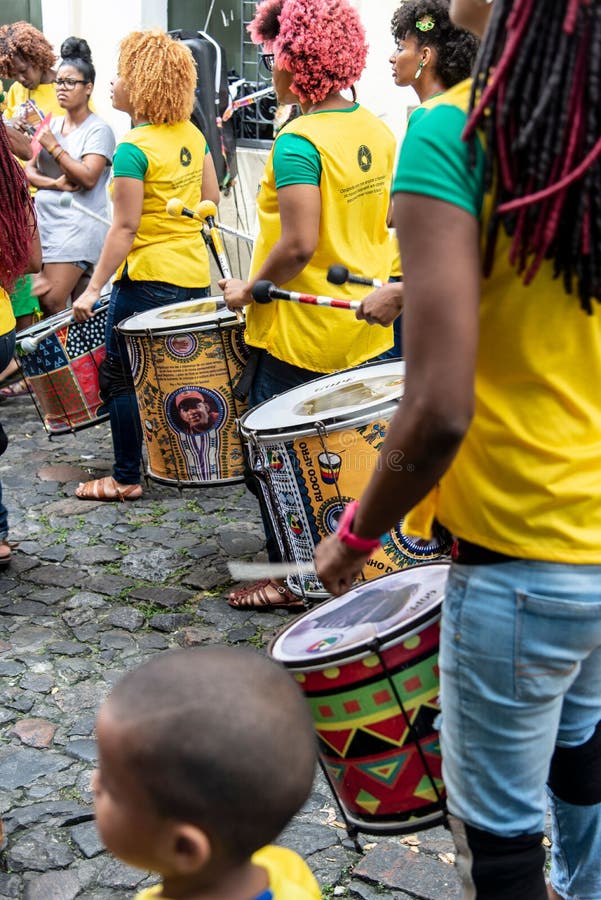 Members of Percussion Band Dida are Seen during Performance at ...