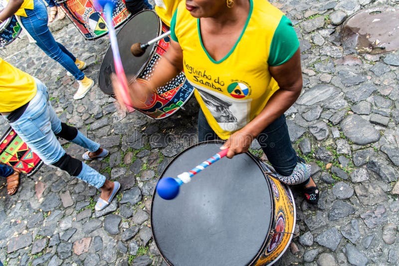 Members of Percussion Band Dida are Seen during Performance at ...