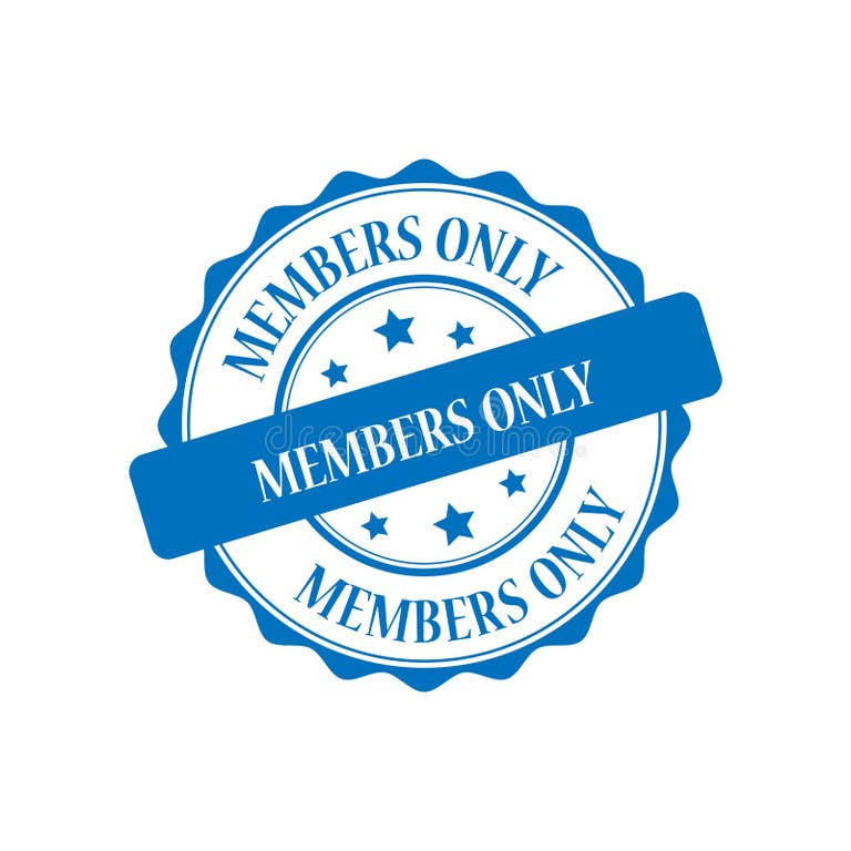 Members only Stamp Illustration Stock Vector - Illustration of sign ...