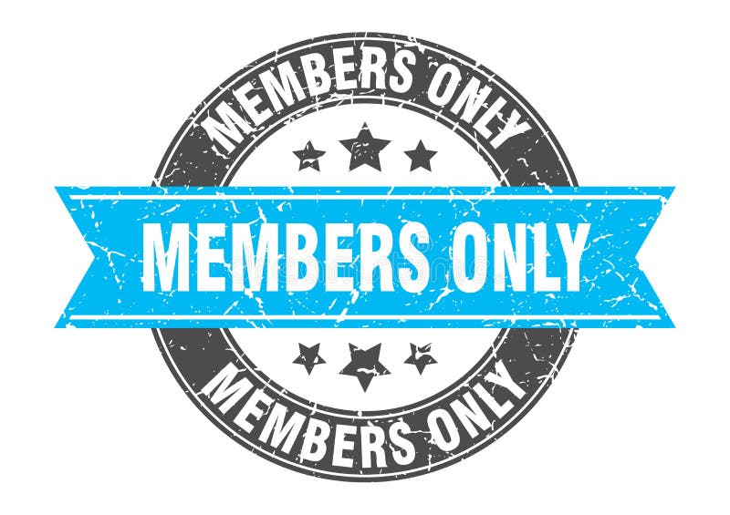 Members only stamp stock vector. Illustration of membership - 162725983