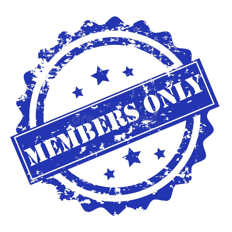 Members only Stamp stock vector. Illustration of stamp - 33020415