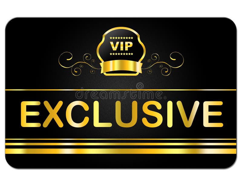 Membership Card Means Very Important Person and Exclusive Stock ...