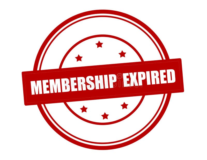 Membership expired stock vector. Illustration of round - 82273104