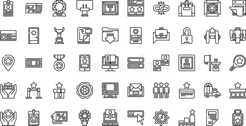 Membership Icons High-Quality Vector Icons Collection with Editable ...