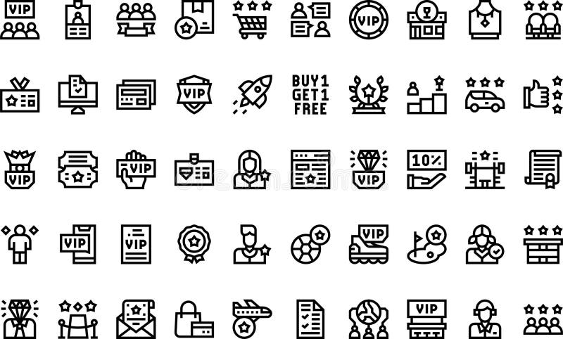 Membership Icons High-Quality Vector Icons Collection with Editable ...