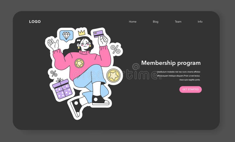 Membership Program with Rewards and Offers for a Purchase Stock Vector ...