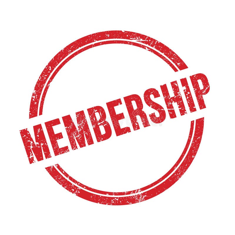 MEMBERSHIP Text Written on Black Grungy Round Stamp Stock Illustration ...