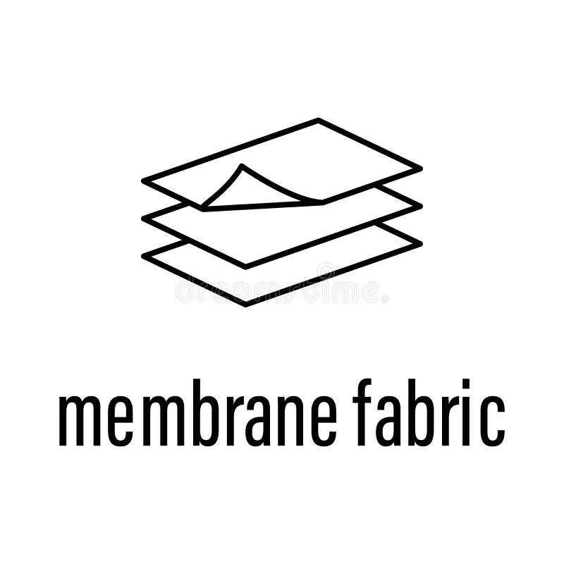 Membrane Fabric Icon. Element of Raw Material with Description Icon for ...