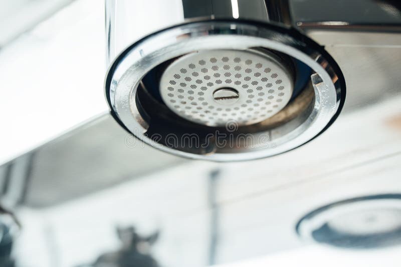 Membrane Shower Screen is Installed in the Extruder of Coffee Machine ...