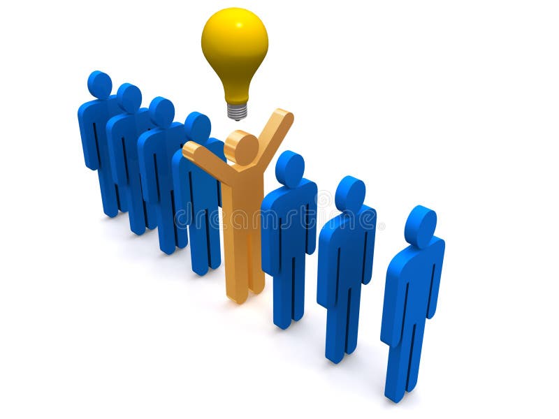 Membro da equipa creativo ilustração stock. Ilustração de elevado ...