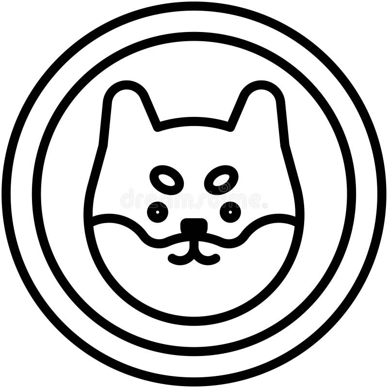 Meme Coin Icon, Crypto Related Vector Illustration Stock Vector ...