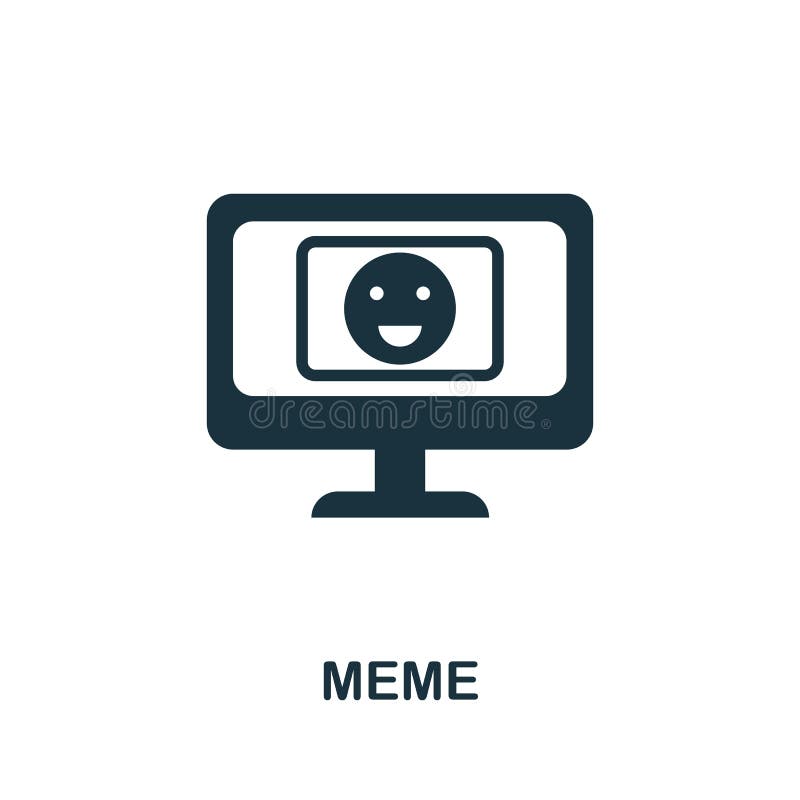 Meme Icon. Simple Element from Social Media Collection. Creative Meme ...