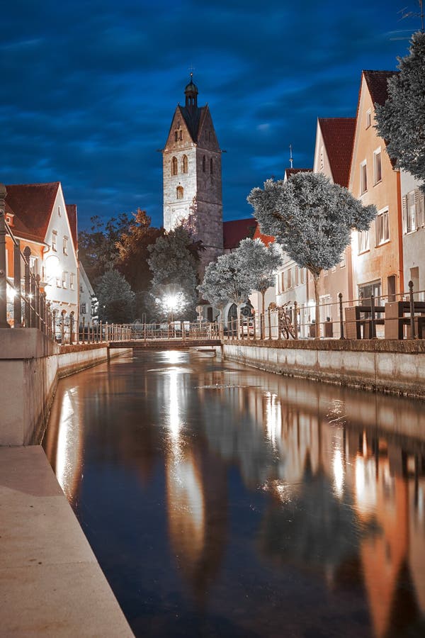 Memmingen in Germany stock photo. Image of narrow, state - 207259970