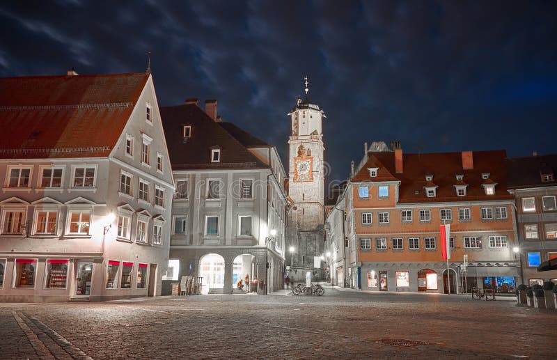 Memmingen in Germany editorial photo. Image of dark - 145775346